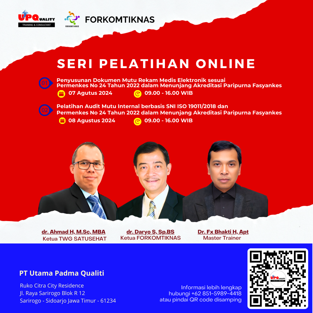 Pendaftaran [Spesial Bundle] Pelatihan Penyusunan Dokumen Mutu & Audit ...
